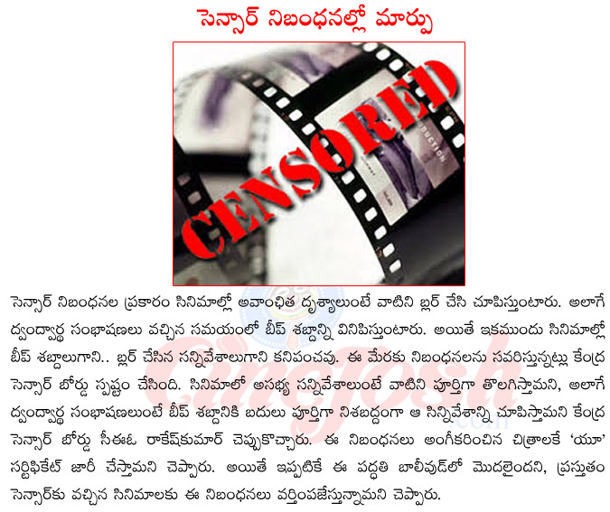 censor certificate,censor rules changed,beep sounds in movies,blurr,u ...