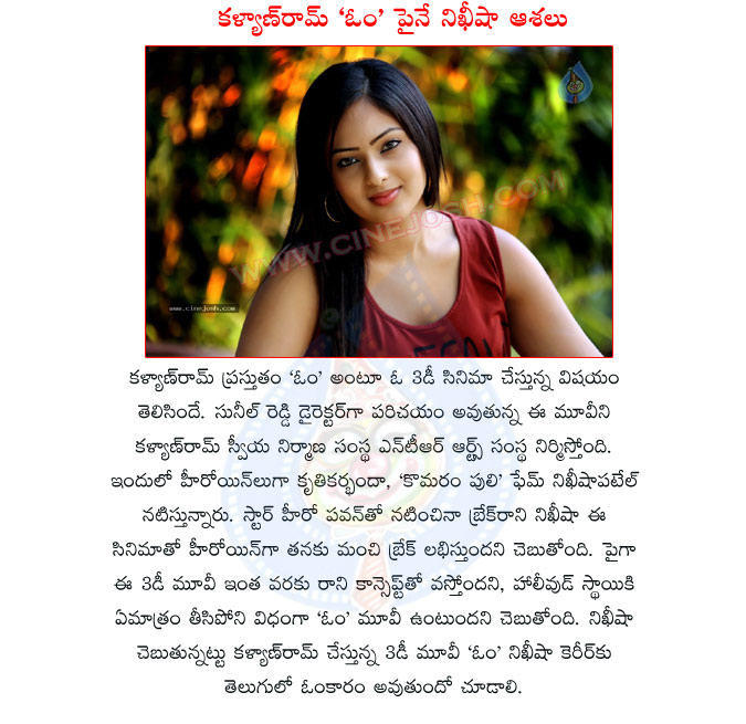 nikesha patel,ohm movie,kalyan ram ohm movie,nikesha patel about ohm ...